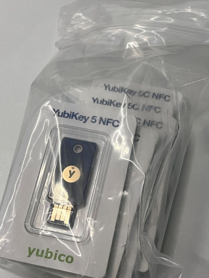 Yubico Yubikey 5C NFC Security Key, Computers & Tech, Parts ...