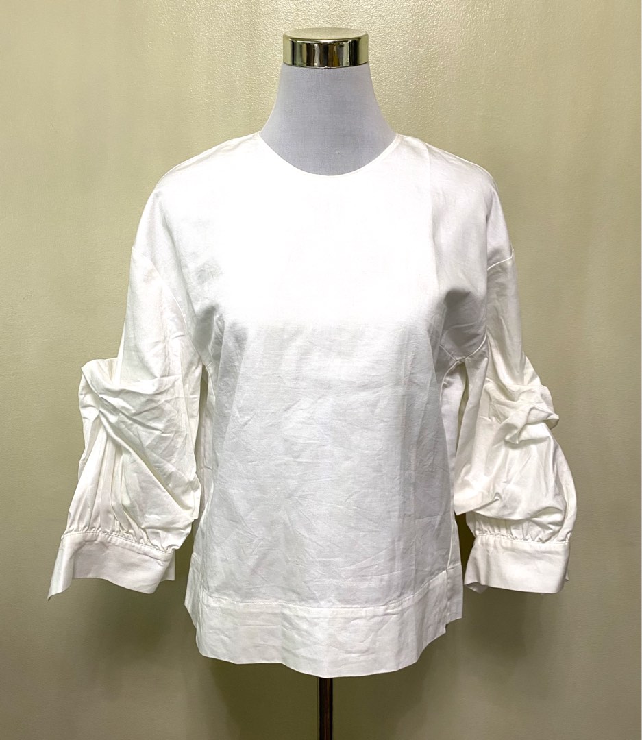 Zara| Tops| Zara White Top, Women's Fashion, Tops, Blouses on Carousell