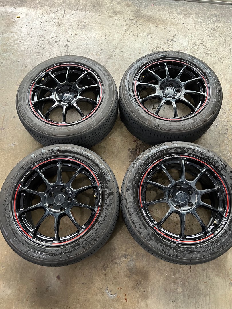 17” Inch Rims ORIGINAL RAYS ZE40, Car Accessories, Tyres & Rims on ...