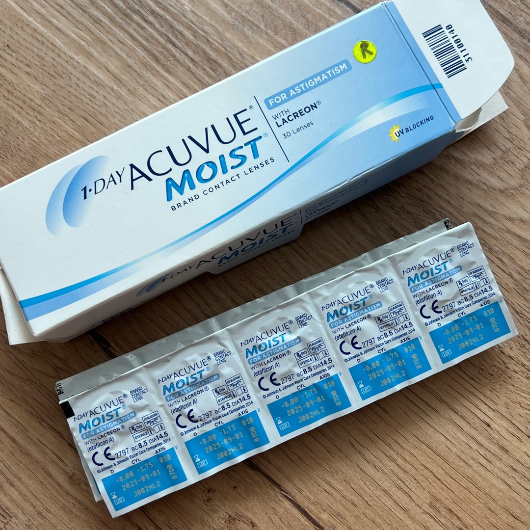 1-Day Acuvue Moist Contact Lenses, Beauty & Personal Care, Vision Care ...