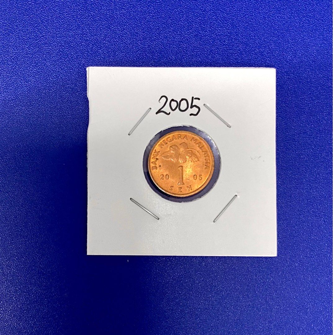 🟦2005 1sen 🟦Die Crack Error 🟦UNC, Hobbies & Toys, Collectibles ...