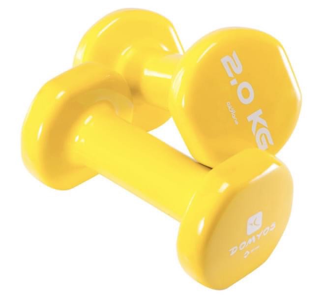2KG Weights (Yellow), Sports Equipment, Exercise & Fitness, Weights ...