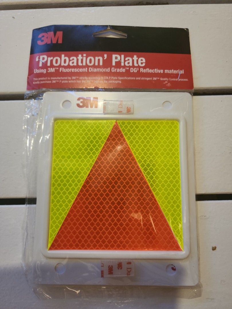 3M Probation Plate, Car Accessories, Accessories on Carousell