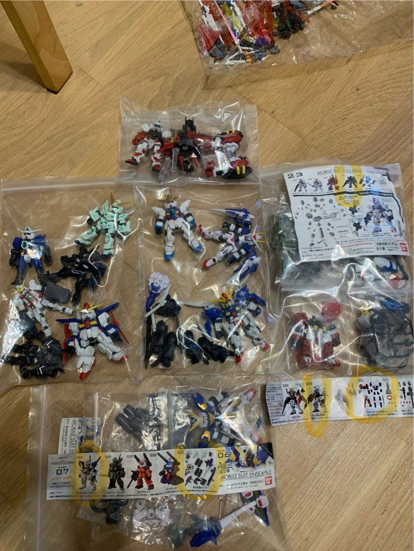 (請看內文) Gundam mobile suit ensemble MSE (e.g. EX02, 02, 04, 25), 興趣及遊戲, 玩具 & 遊戲類 - Carousell