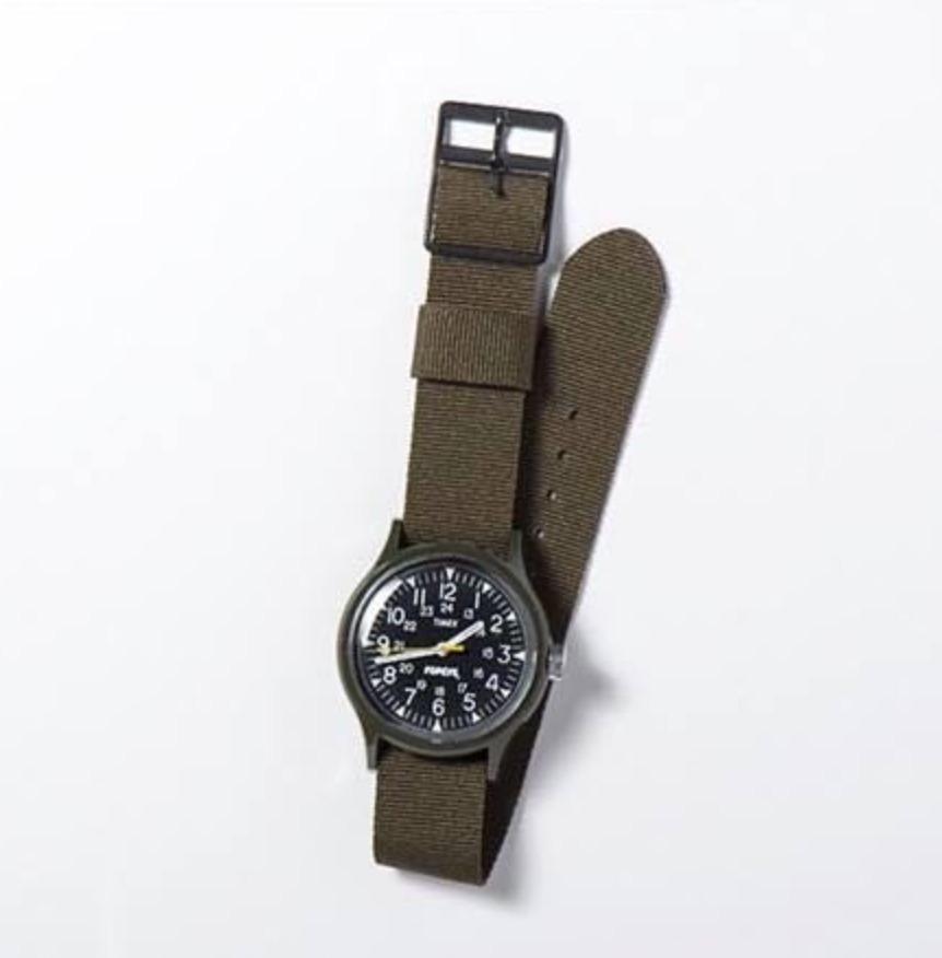 日本限定款 軍用錶POPEYE x TIMEX CAMPER WATCH 限量500支 日本製, 他的時尚, 手錶及配件, 手錶在旋轉拍賣