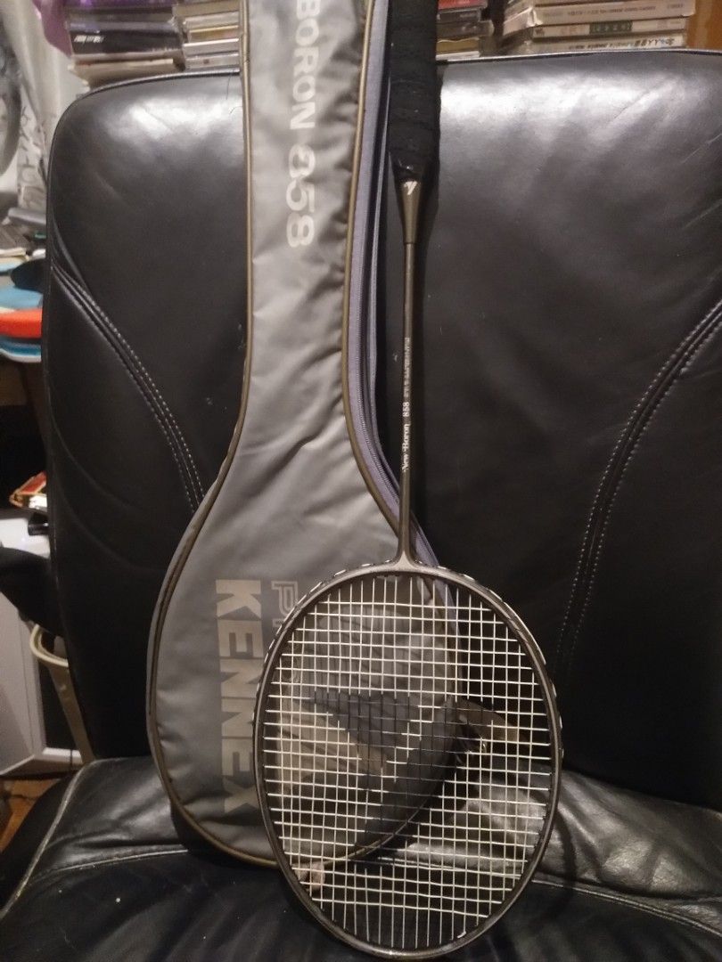 懷舊收藏 prokennex New Boron 858 羽毛球拍 跟原裝拍套 badminton racket pro kennex, 運動 ...