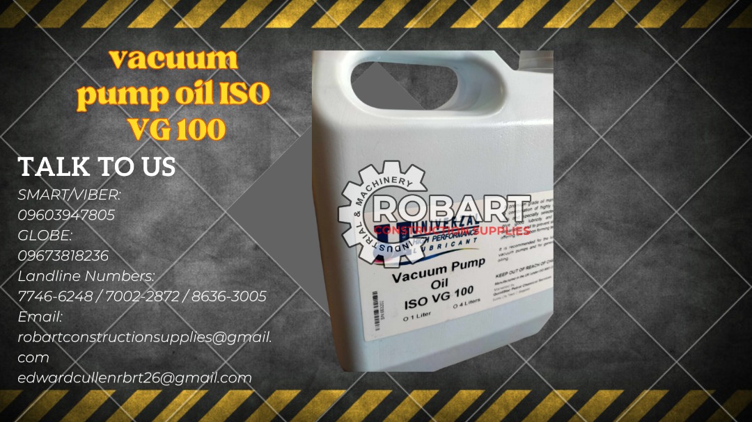 acuum Pump Oil ISO VG 100, Commercial & Industrial, Construction ...