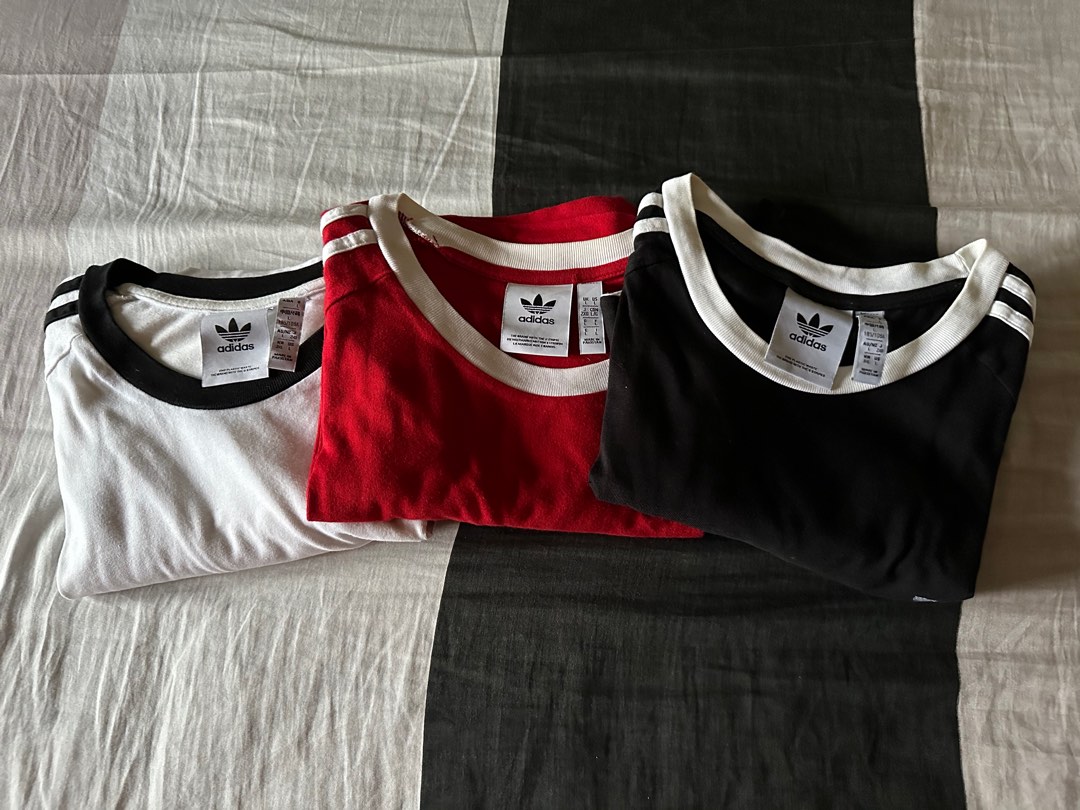 Adidas Adicolor Classic 3-Stripes Tshirt (set), Men's Fashion, Tops ...