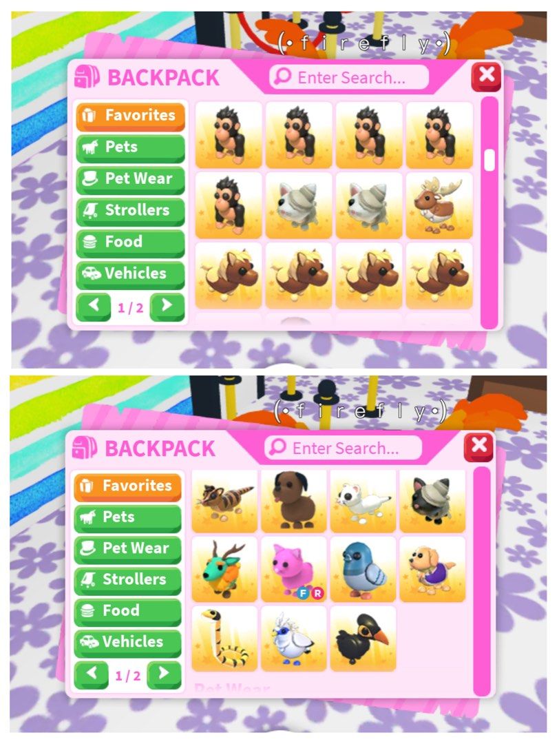 Adopt me pets/strollers/pet wears/gifts/toys, Video Gaming, Gaming ...