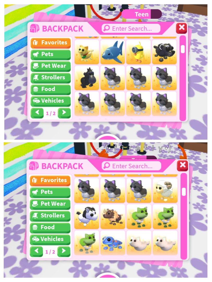 Adopt me pets/strollers/pet wears/gifts/toys, Video Gaming, Gaming ...