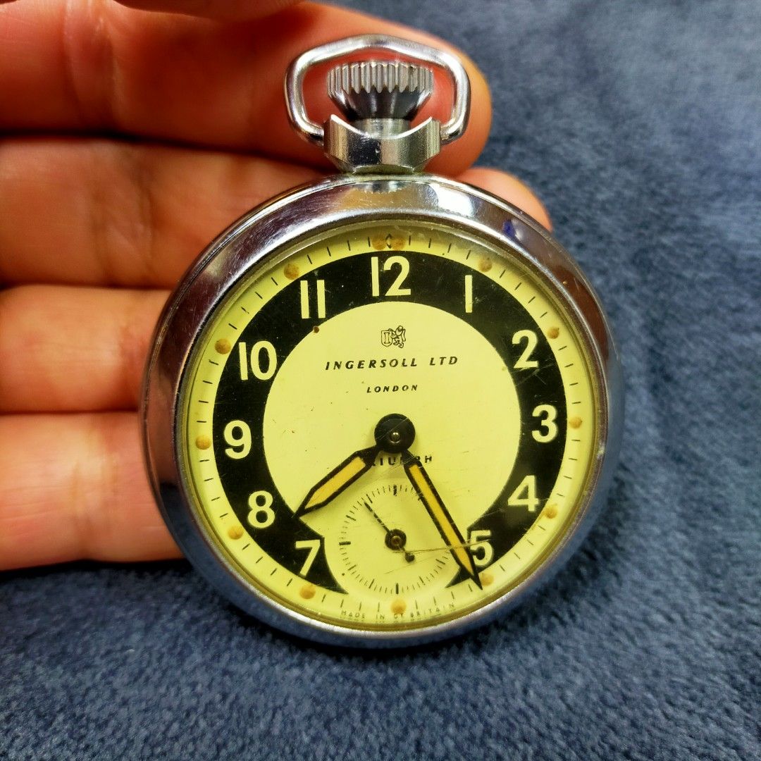 Antique 1890s Ingersoll Gents Mechanical Pocket Watch, Men's Fashion ...