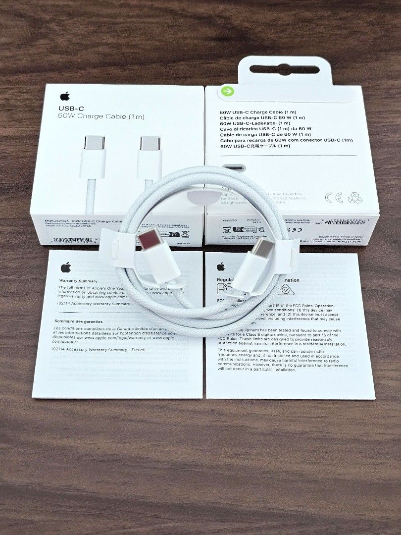 Apple 60W USB C Charge Cable (1m/2m) - For Apple iPad iPhone 16 Charger ...