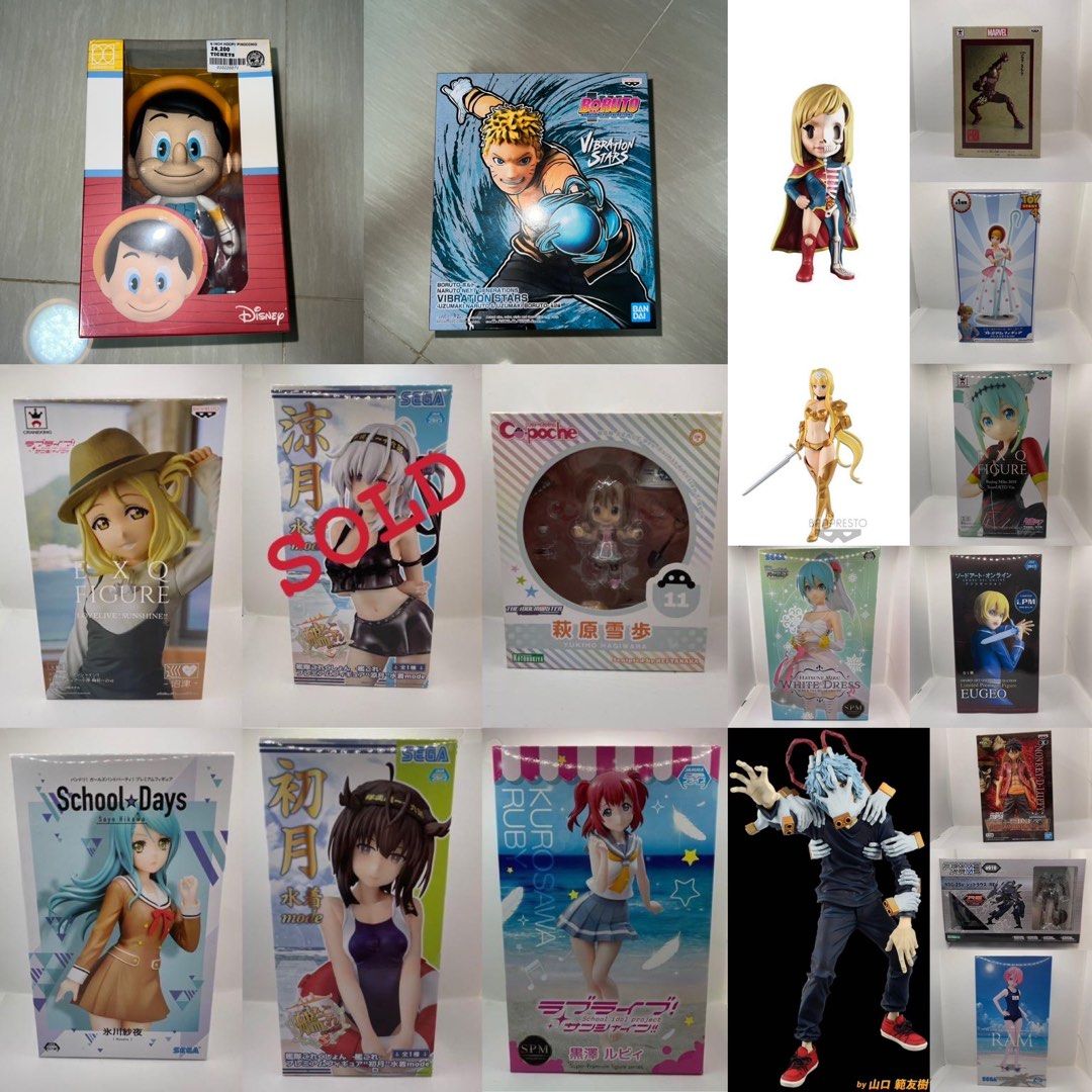 [Authentic] Anime & Cartoon Characters Figurines / Model Kit, Hobbies ...