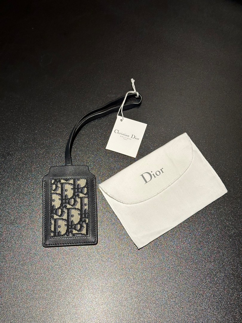 Authentic Dior luggage tag, Luxury, Bags & Wallets on Carousell