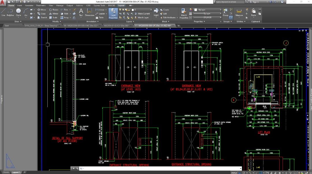 Autocad Drafting (2D) Specialized in Lift/Elevator & Escalator ...