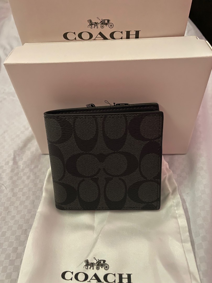 Available on Hand Original Coach Mens Wallet w/ coin compartment, Men's ...