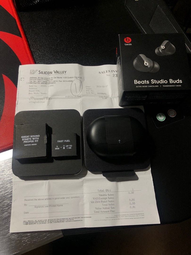 Beats Studio Buds True Wireless Noise Cancelling Earphones (Nov 2021, w ...