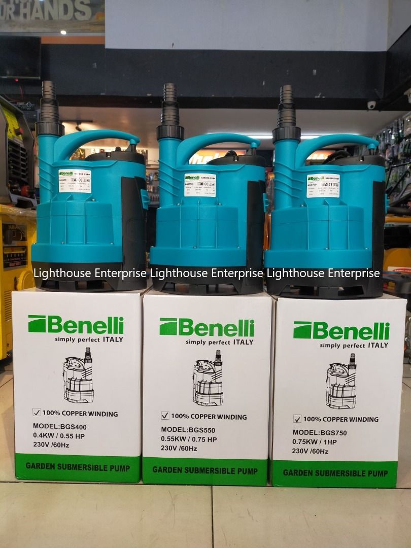 Benelli Garden Submersible Pump with Integrated Float Switch ...