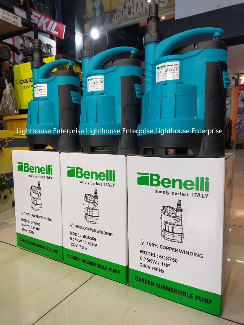 Benelli Garden Submersible Pump with Integrated Float Switch ...