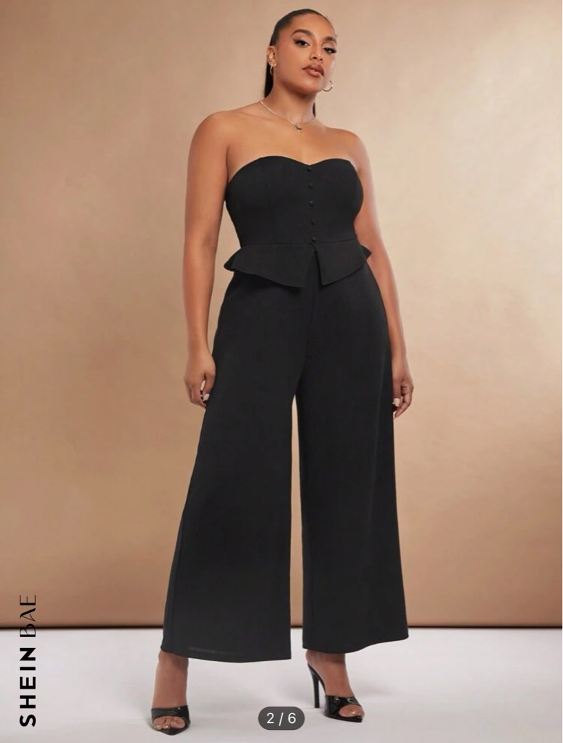 Black Jumpsuits for events, Women's Fashion, Dresses & Sets, Jumpsuits on Carousell