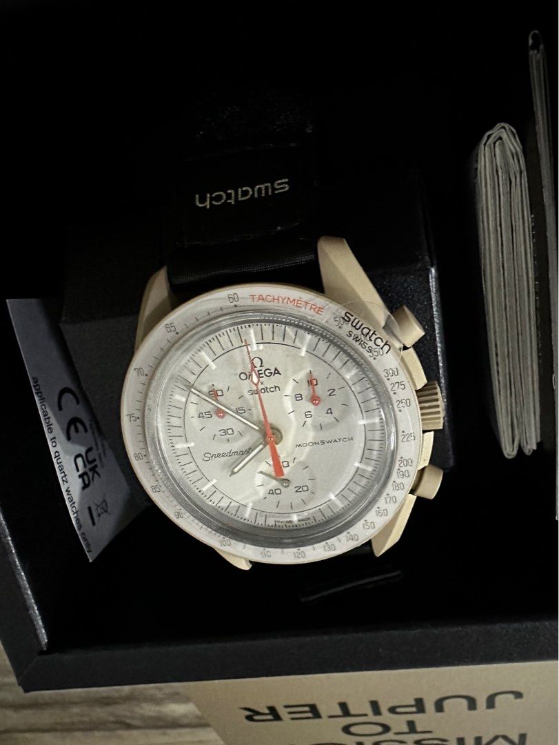 Brand new in box Omega Moonswatch Jupiter, Luxury, Watches on Carousell