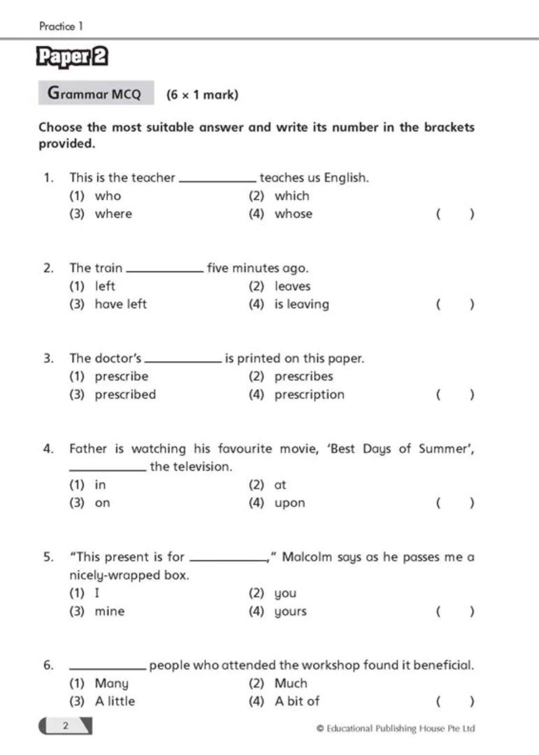 (Brand New) P4 English Practice Package by EPH, Hobbies & Toys, Books ...