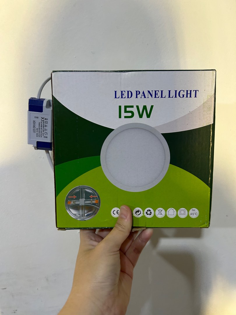 Brand new sealed LED panel light circle 15W, Furniture & Home Living ...