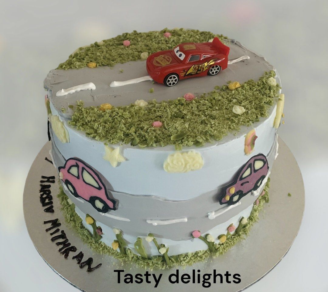 Cars Cake,Road Cake,Choco Vanilla Cake,Birthday Cakes,Freshcream Cake ...