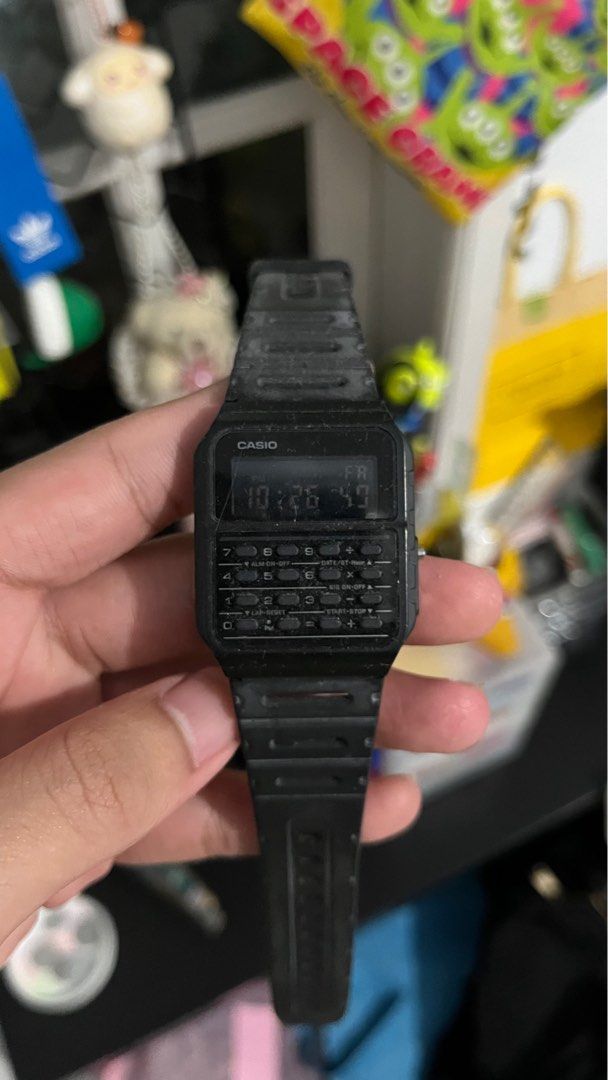 Casio calculator watch, Fesyen Pria, Jam Tangan di Carousell