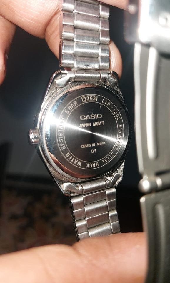 Casio Sliver Watch Ltp-1302pd-7b, Luxury, Watches on Carousell