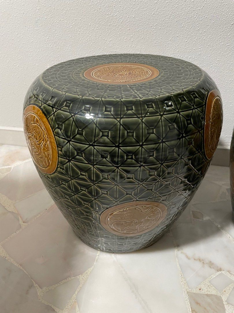 Ceramic stools, Furniture & Home Living, Furniture, Chairs on Carousell