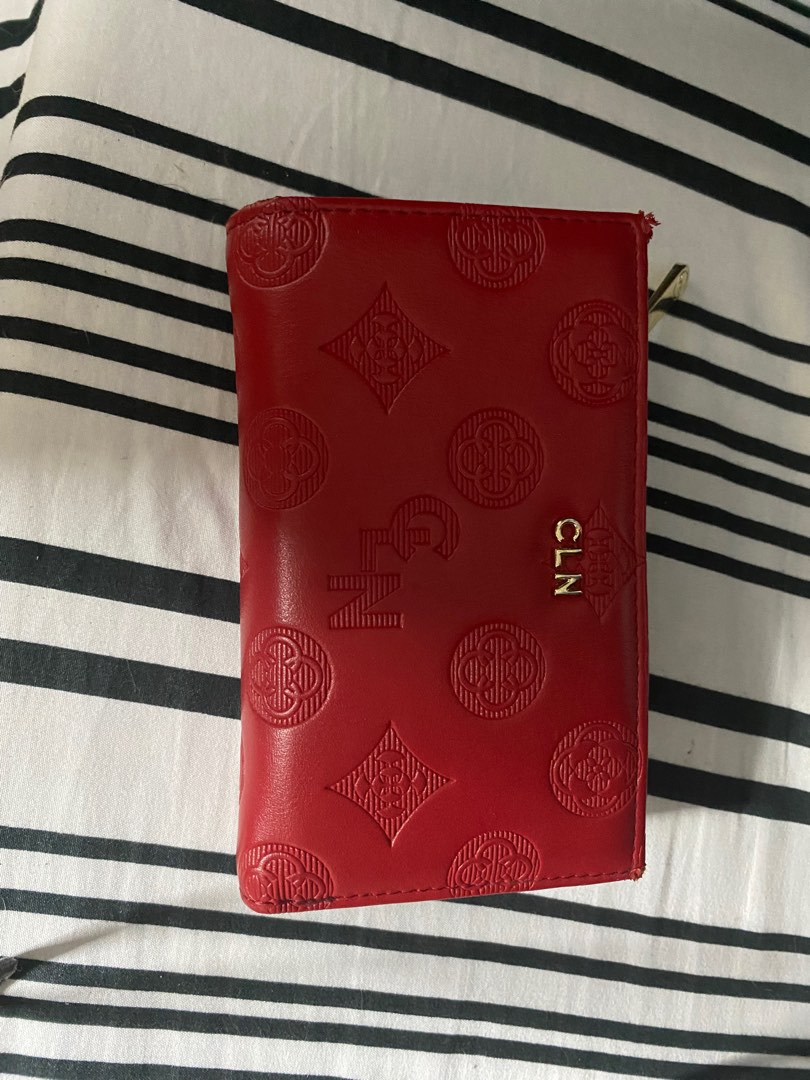 CLN Red Wallet, Luxury, Bags & Wallets on Carousell