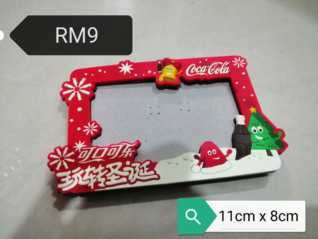 Coca Cola Coke Rubber Photo Frame, Hobbies & Toys, Collectibles ...