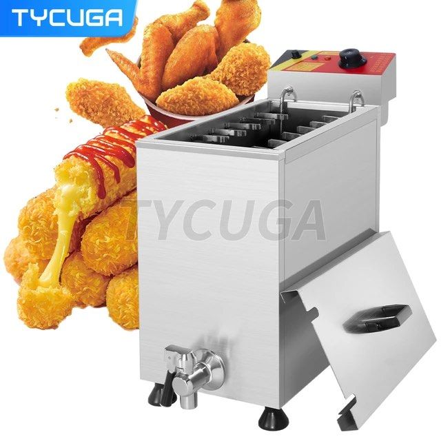 Commercial Automatic 21L Large Capacity Cheese Hot Dog Sticks Fryer ...