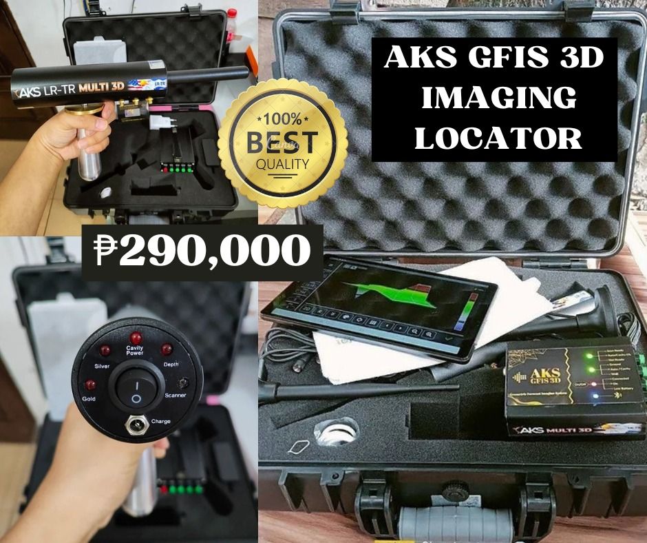 Complete Package Metal And Gold Detector AKS GFIS 3D Locator And Scanner, Everything Else ...