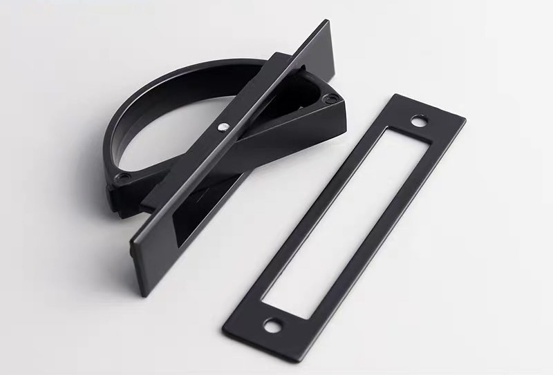 Concealed door handle (2 qty) matt black, Furniture & Home Living, Home ...