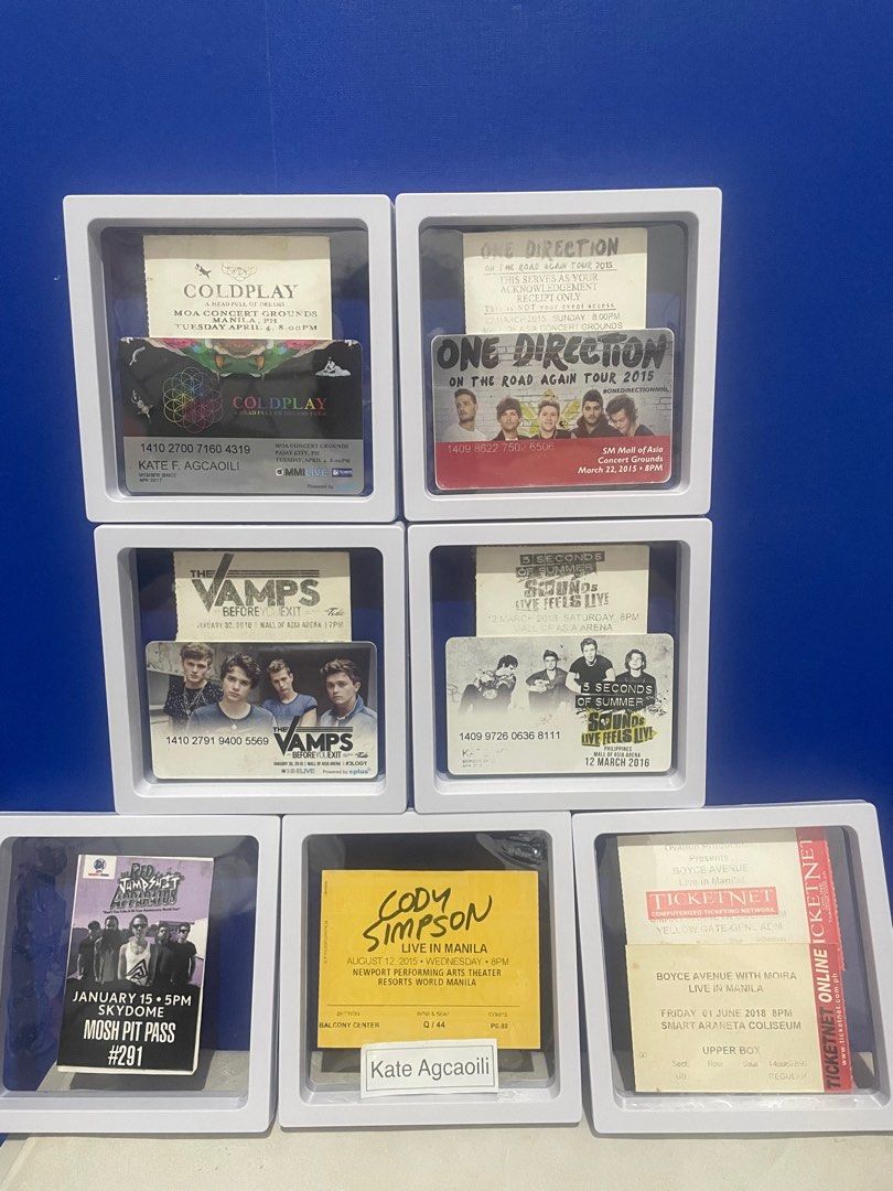 Concert Ticket FRAME, Hobbies & Toys, Stationary & Craft, Craft ...