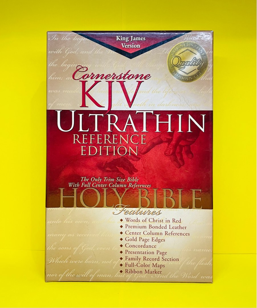 Cornerstone KJV Ultrathin Reference Edition, Hobbies & Toys, Books ...