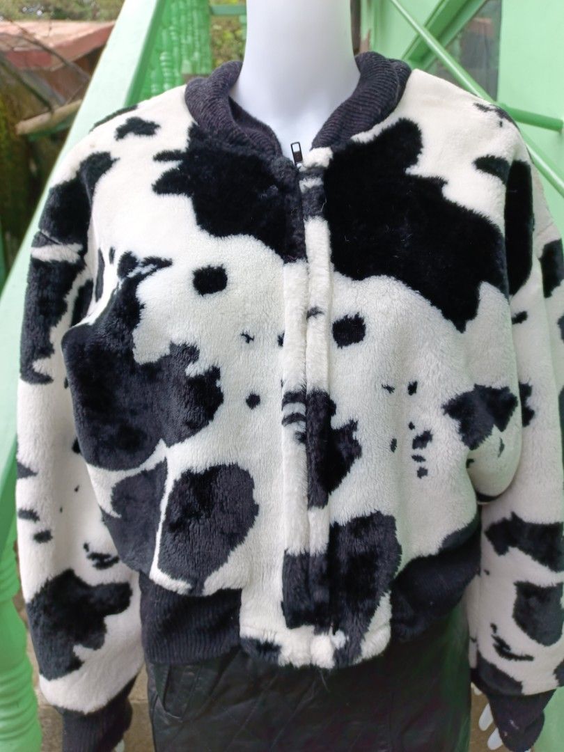 Cow Print Jacket, Women's Fashion, Coats, Jackets and Outerwear on ...