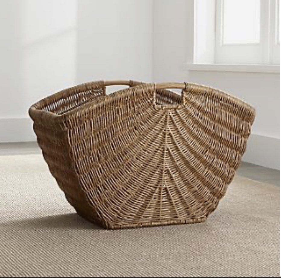 Crate & Barrel Rattan Storage Baskets, Furniture & Home Living, Home ...