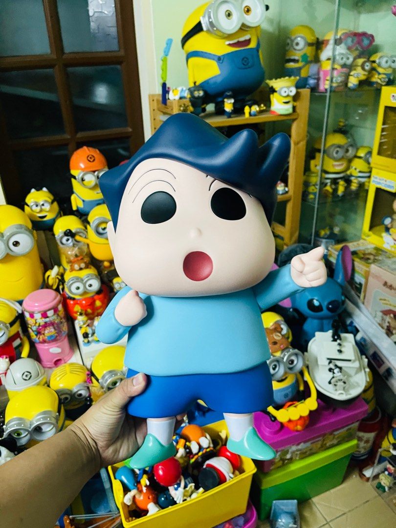 Crayon shin chan oversized boo chan and kazama toru 1:1 scale lifesized, Hobbies & Toys, Toys ...