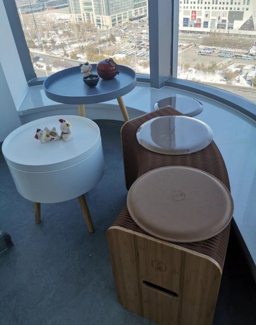 Creative Telescopic Carton Bench Stool, Furniture & Home Living ...