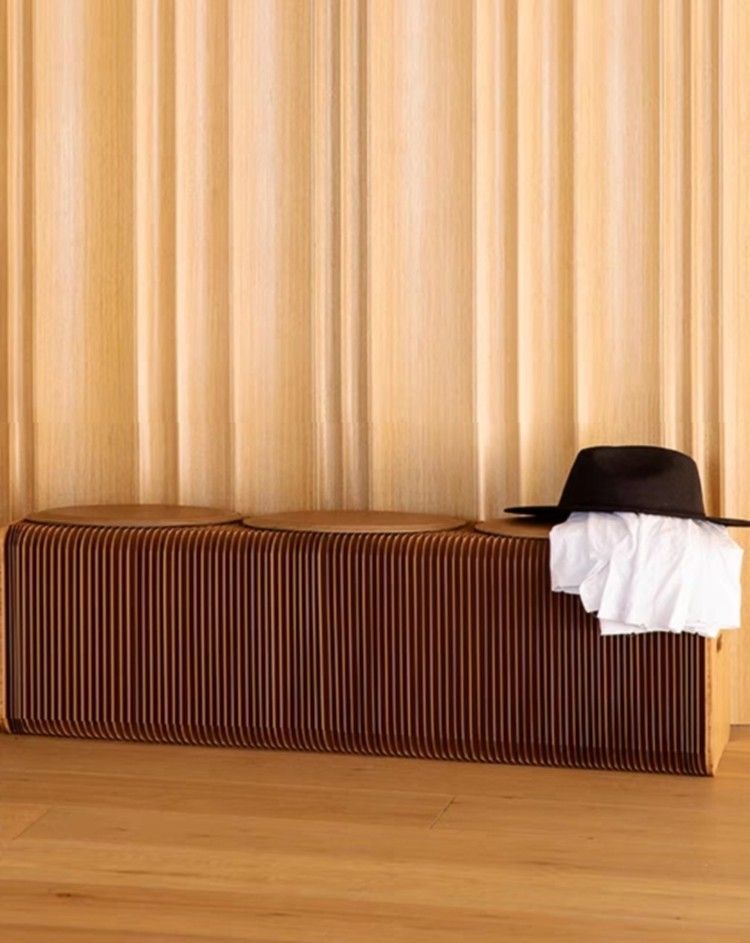 Creative Telescopic Carton Bench Stool, Furniture & Home Living ...