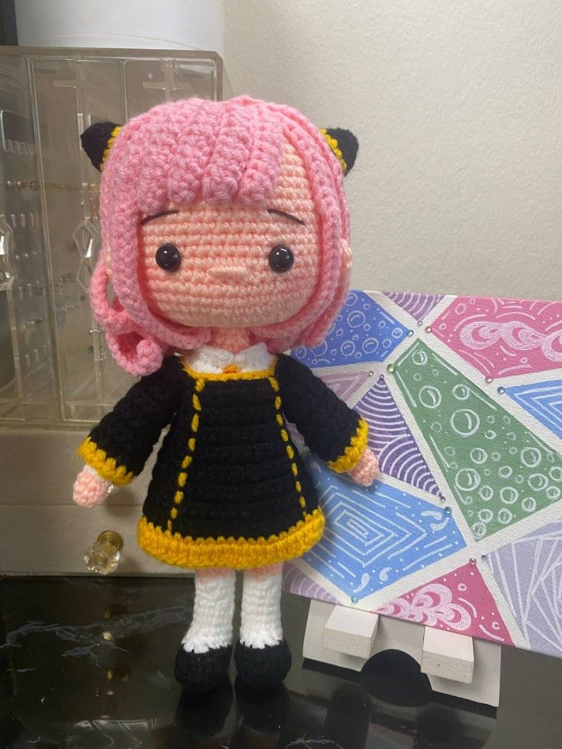 Crochet Anya Doll, Hobbies & Toys, Stationery & Craft, Handmade Craft ...