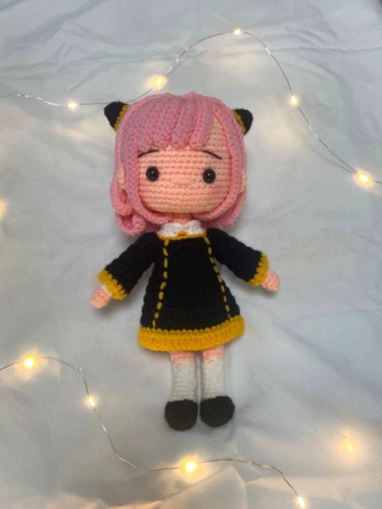 Crochet Anya Doll, Hobbies & Toys, Stationery & Craft, Handmade Craft ...