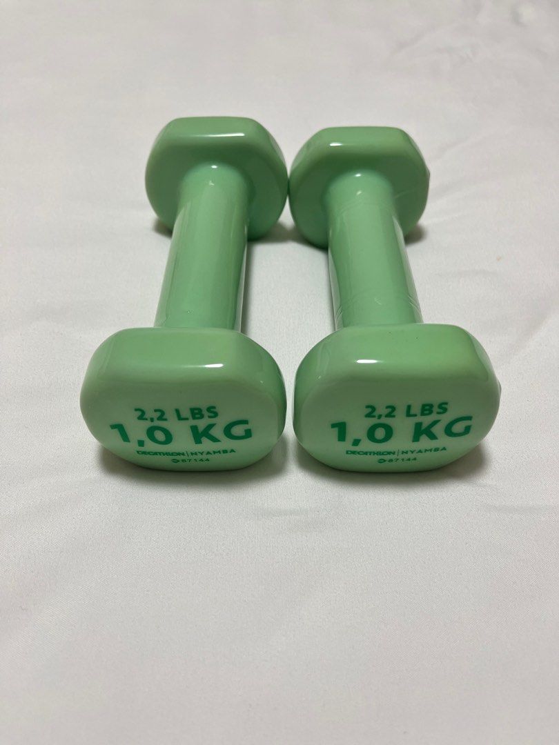 Decathlon 1KG Twin Dumbbells, Sports Equipment, Exercise & Fitness ...