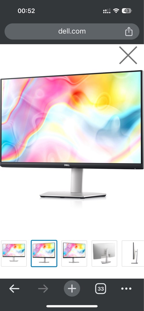Dell 27 inch monitor with Dell warranty, Computers & Tech, Parts ...