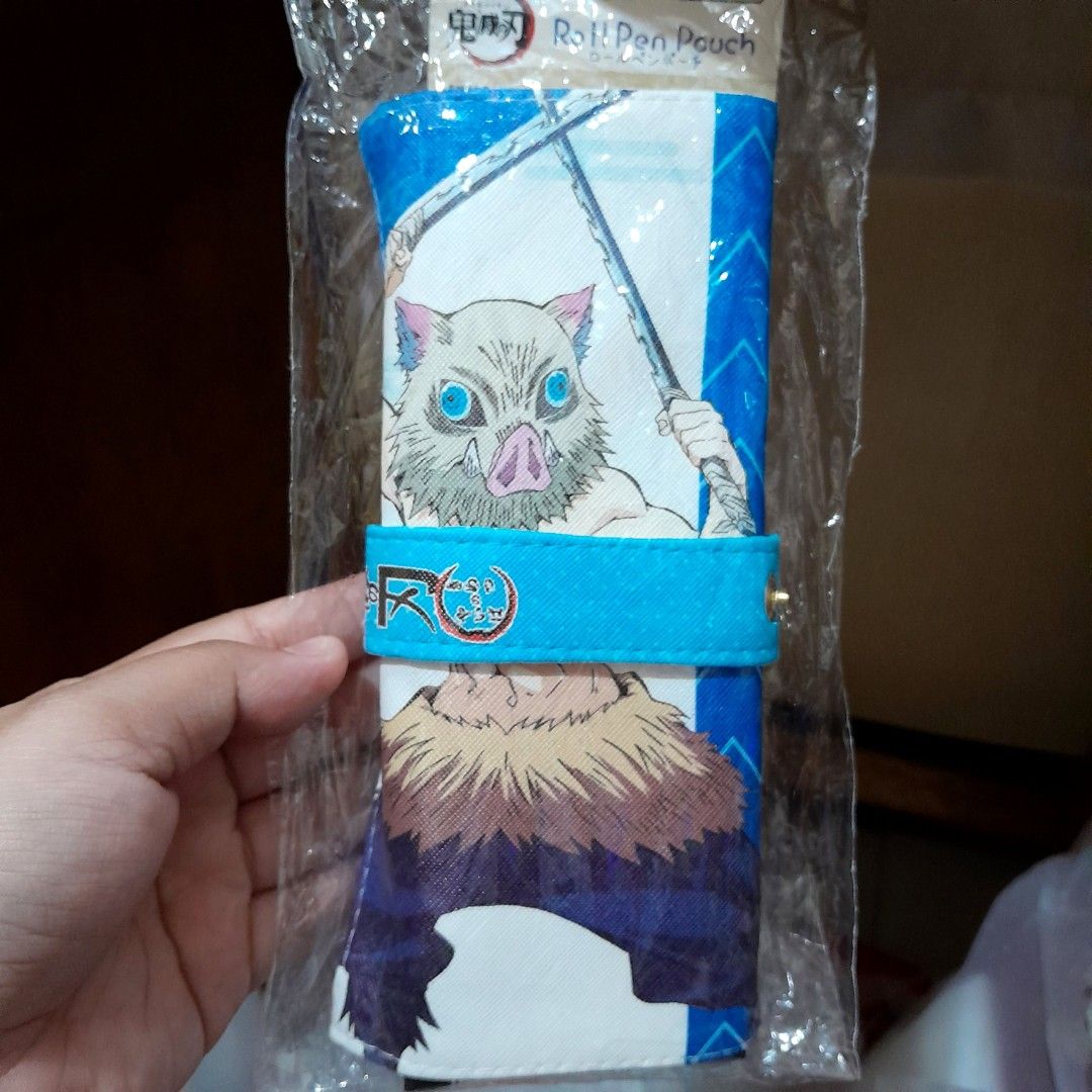 Demon Slayer Inosuke Roll Pen Pouch Case, Hobbies & Toys, Stationary ...