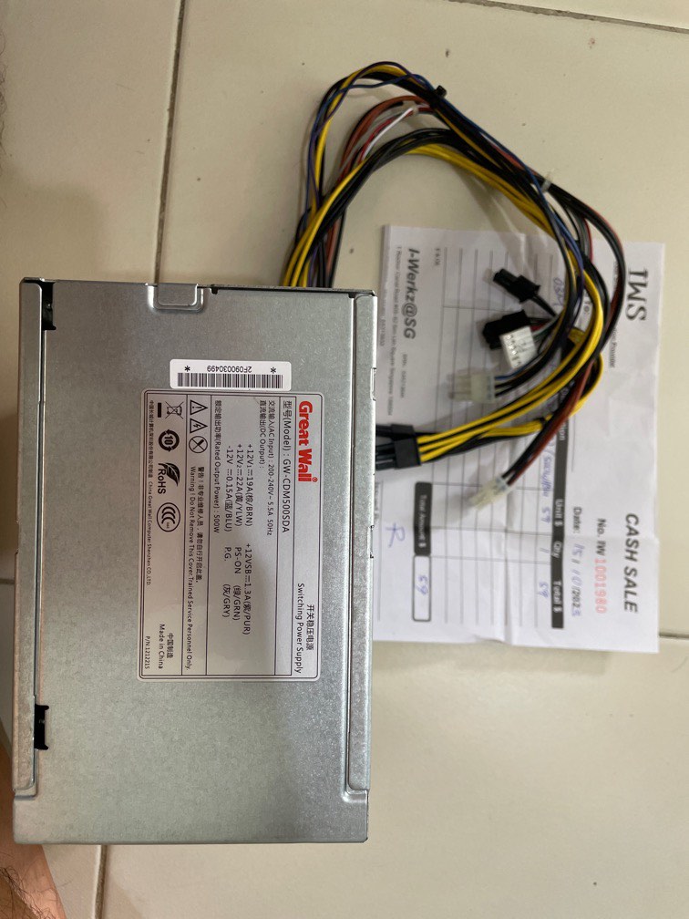 Desktop PSU, power supply unit with 500W. Price can be nego abit., Computers & Tech, Desktops on ...