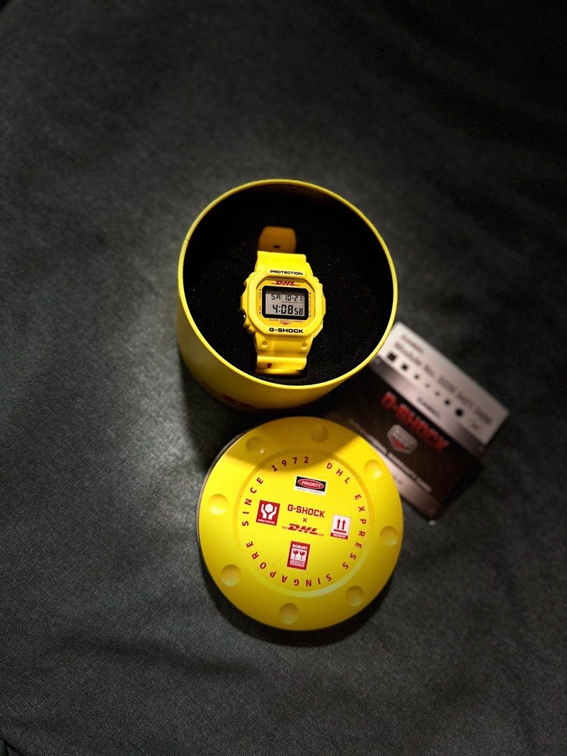 DHL X GSHOCK watch, Men's Fashion, Watches & Accessories, Watches on ...